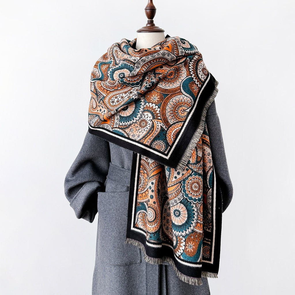 Elegant And Colorful Design Exclusive Winter Shawl For Women ...